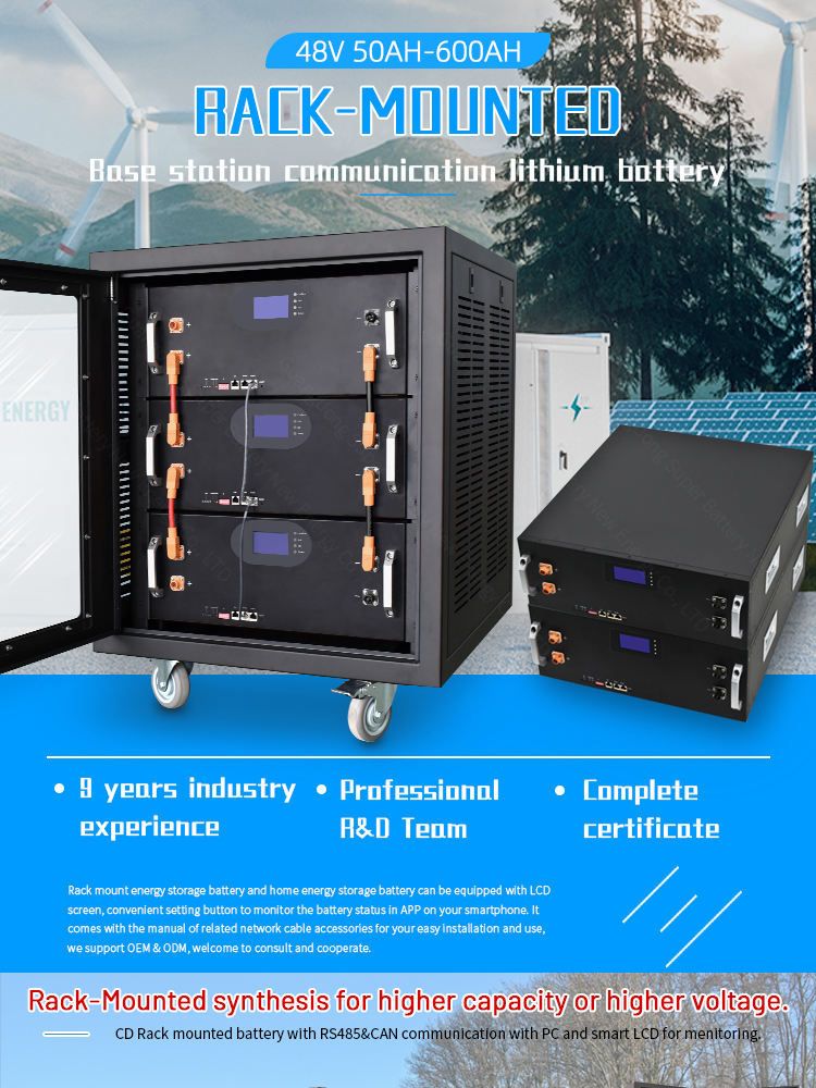 51.2v 600ah Lithium Ion Battery 30kw Solar System Cabinet Rack Mounted ...