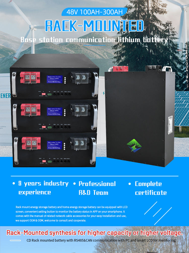 5kwh Server Rack Lifepo4 Battery 10kwh 48v 200ah Lifepo4 Lithium ...