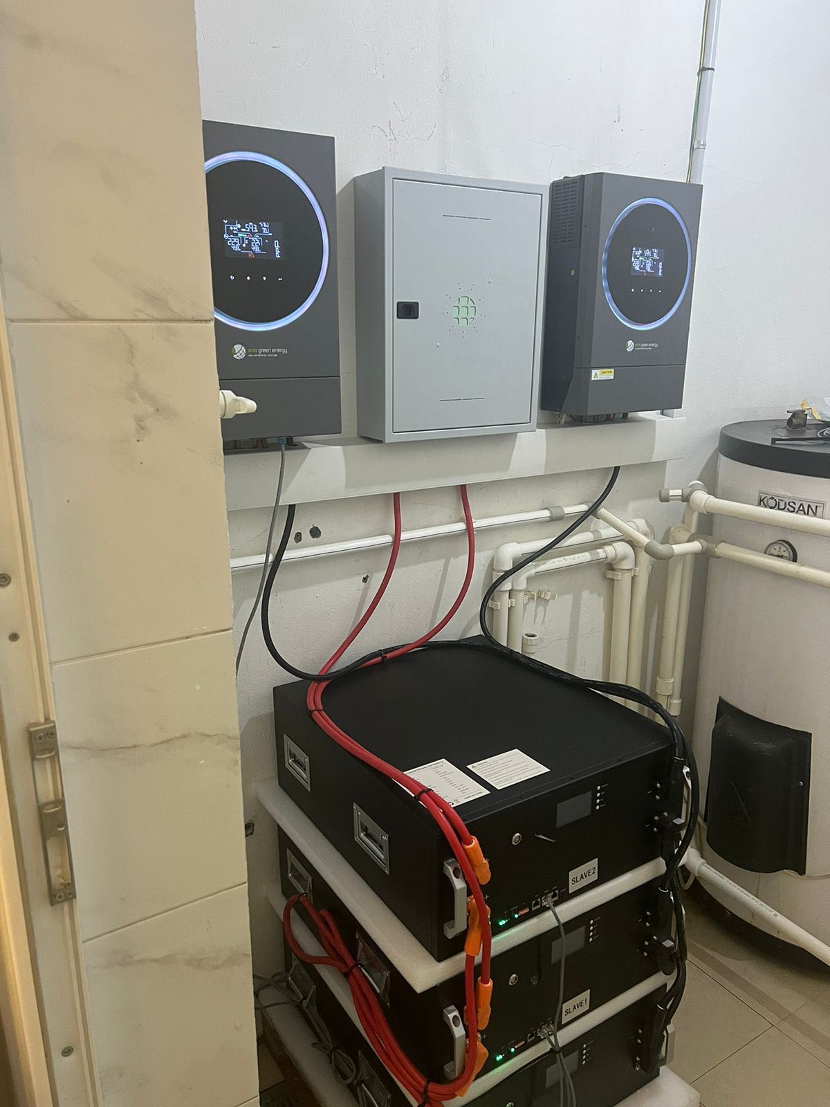 30KWH Rack Mounted Battery with 12kw Voltronic power Inverter ...